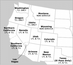 Coverage Area – Cooke Trucking Company, Inc.